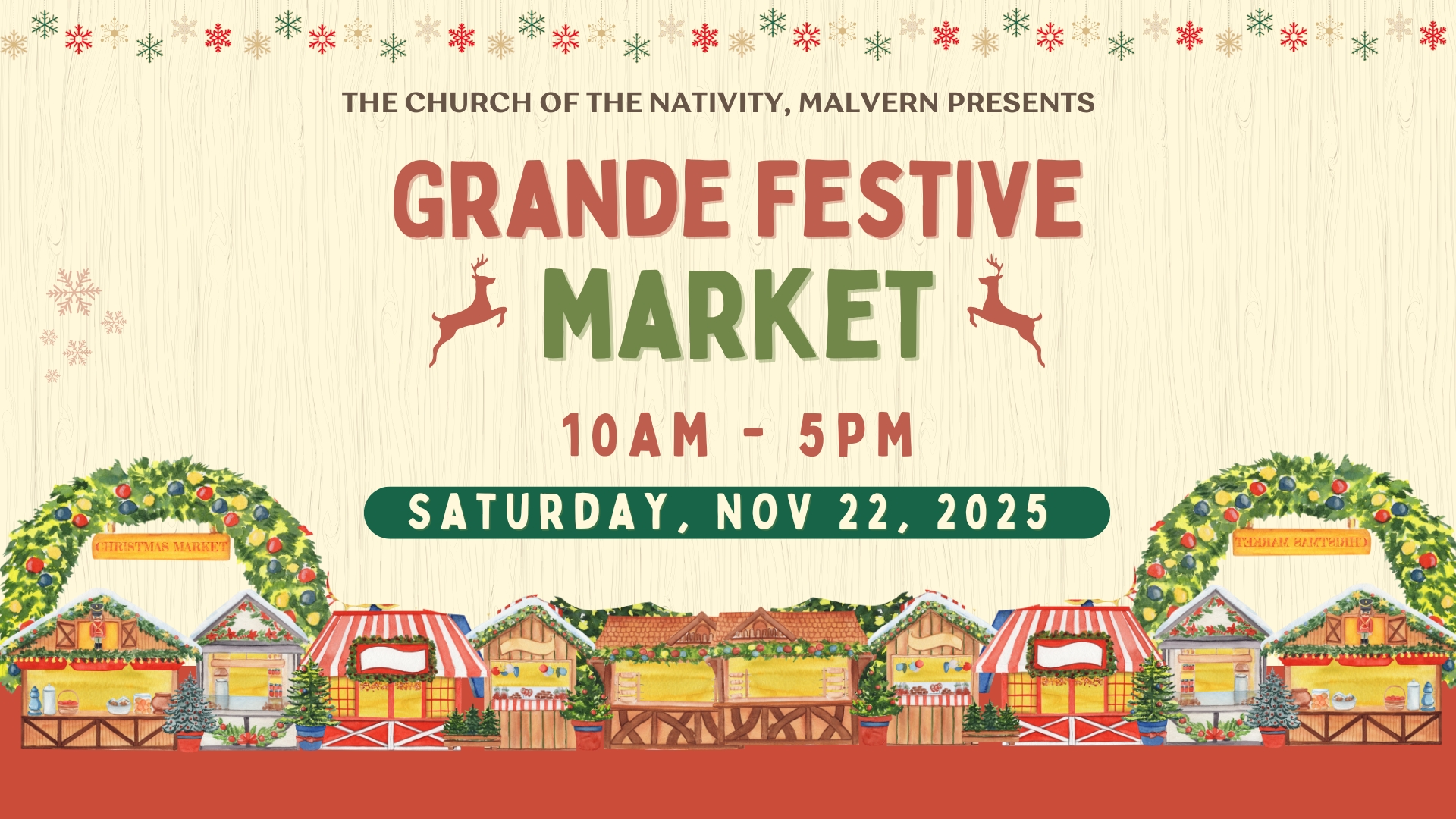 Grande Festive Market is back! – The Church of the Nativity, Malvern